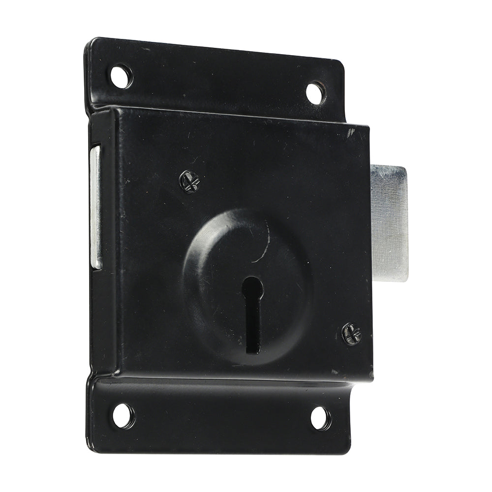Timco - Press Lock with Extra Long Keys - Epoxy Black 3" (1 Each Bag ...