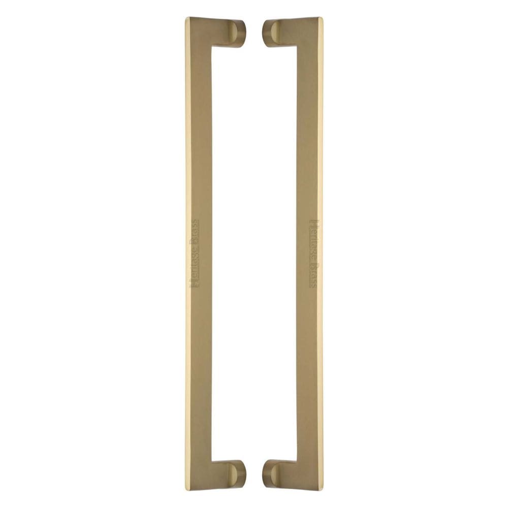 Heritage Brass - Back to Back Door Pull Handle Apollo Design 460mm ...