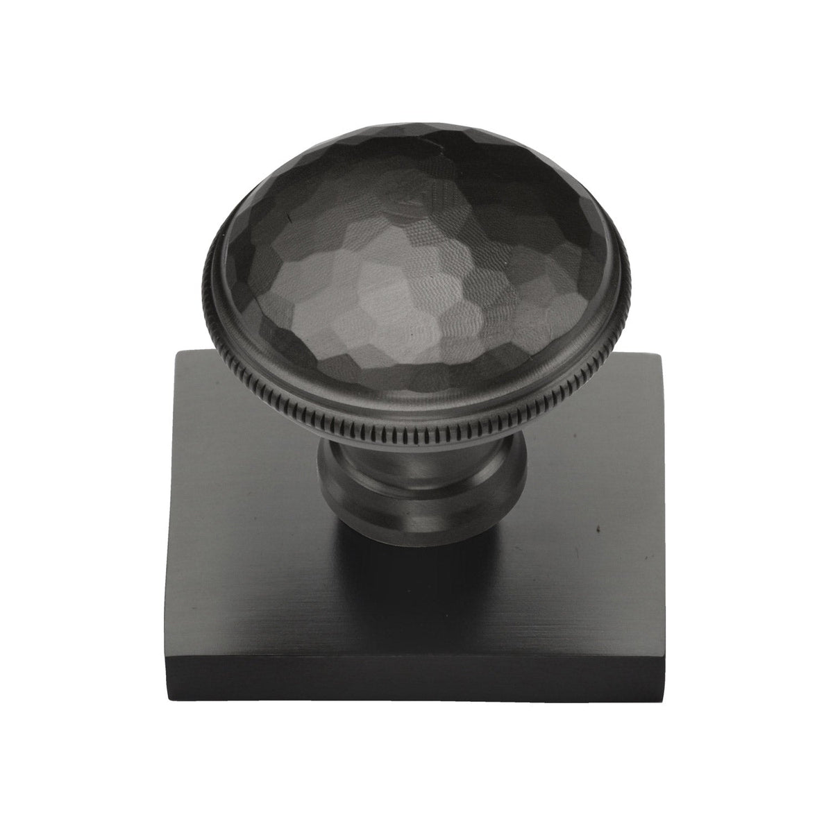 Heritage Brass - Cabinet Knob Diamond Cut Design with Square Backplate ...