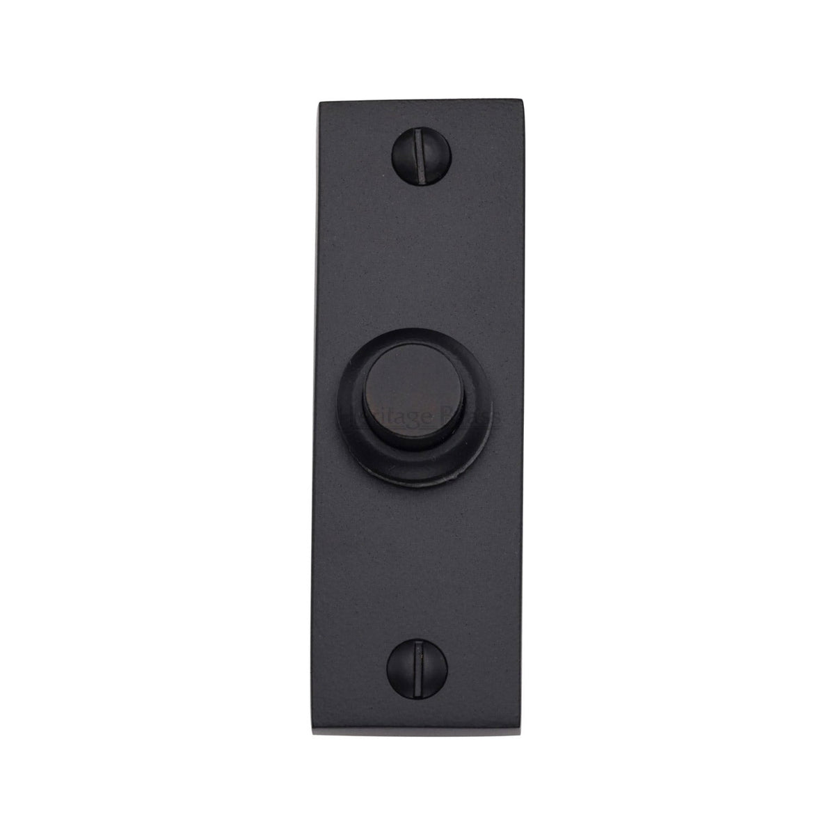 Heritage Brass - Rectangular Bell Push Matt Black finish | Sku. v1182 ...
